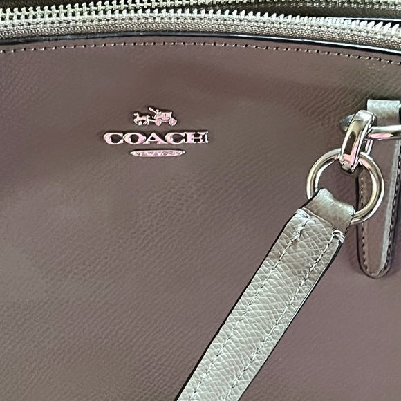 Coach | Bags | Coach Taupe F36637 Christie Carrier Leather Shoulder Bag ...
